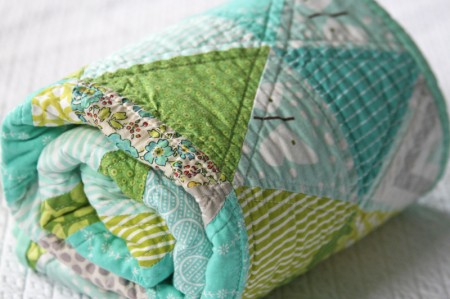 FITF: baby spring triangle quilt | Film in the Fridge