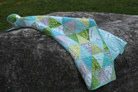 FITF: baby spring triangle quilt | Film in the Fridge